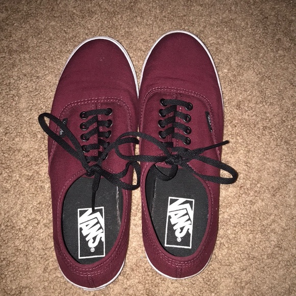 Vans | Shoes | Authentic Maroon Vans | Poshmark